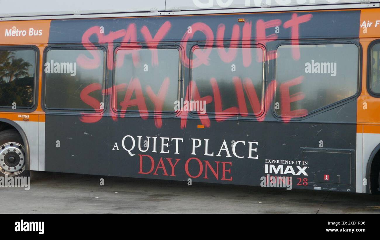 Los Angeles, California, USA 15th June 2024 Stay Quiet Stay Alive A ...