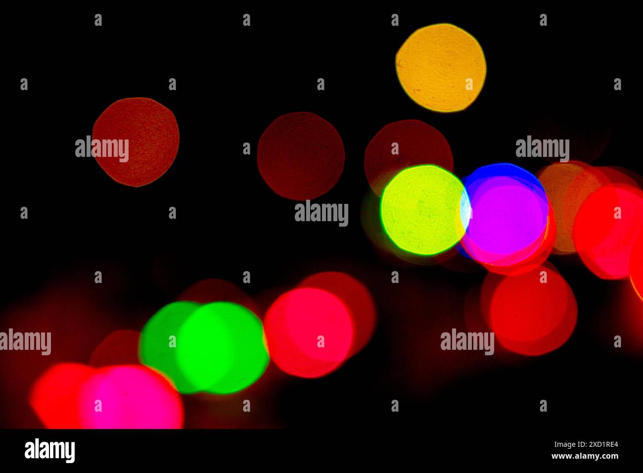 abstract image of lights of different colors with blur to create ...