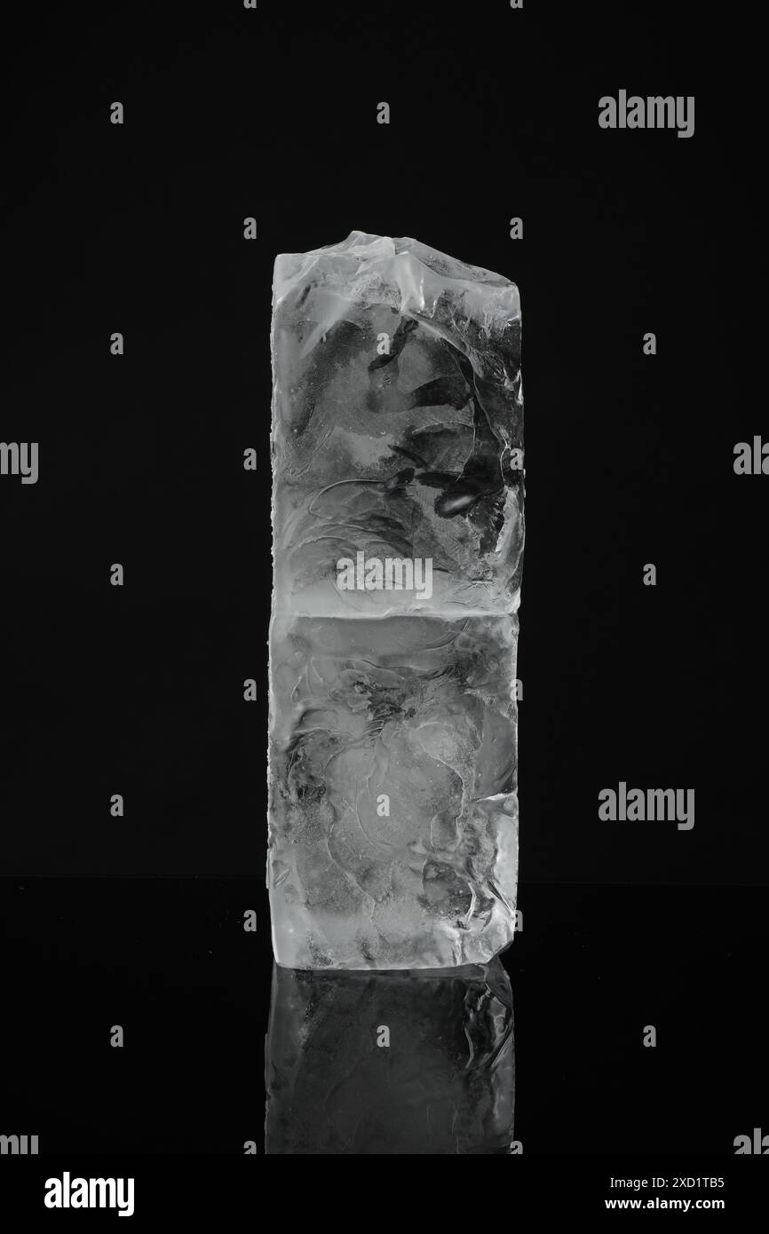 Ice blocks melting on black hi-res stock photography and images - Alamy