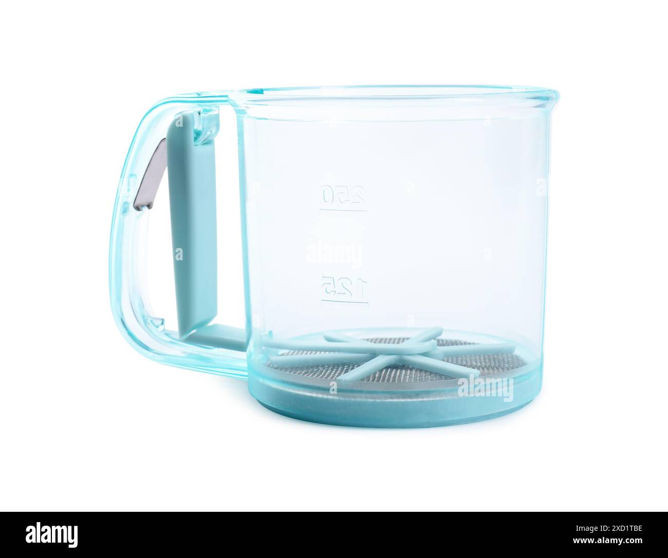 One plastic sieve isolated on white. Kitchen utensil Stock Photo - Alamy