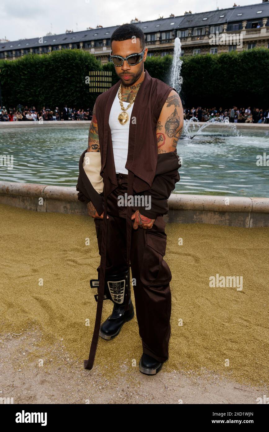 Paris, Frankreich. 19th June, 2024. Vic Mensa attends KENZO Spring/Summer 2025 Runway during ...