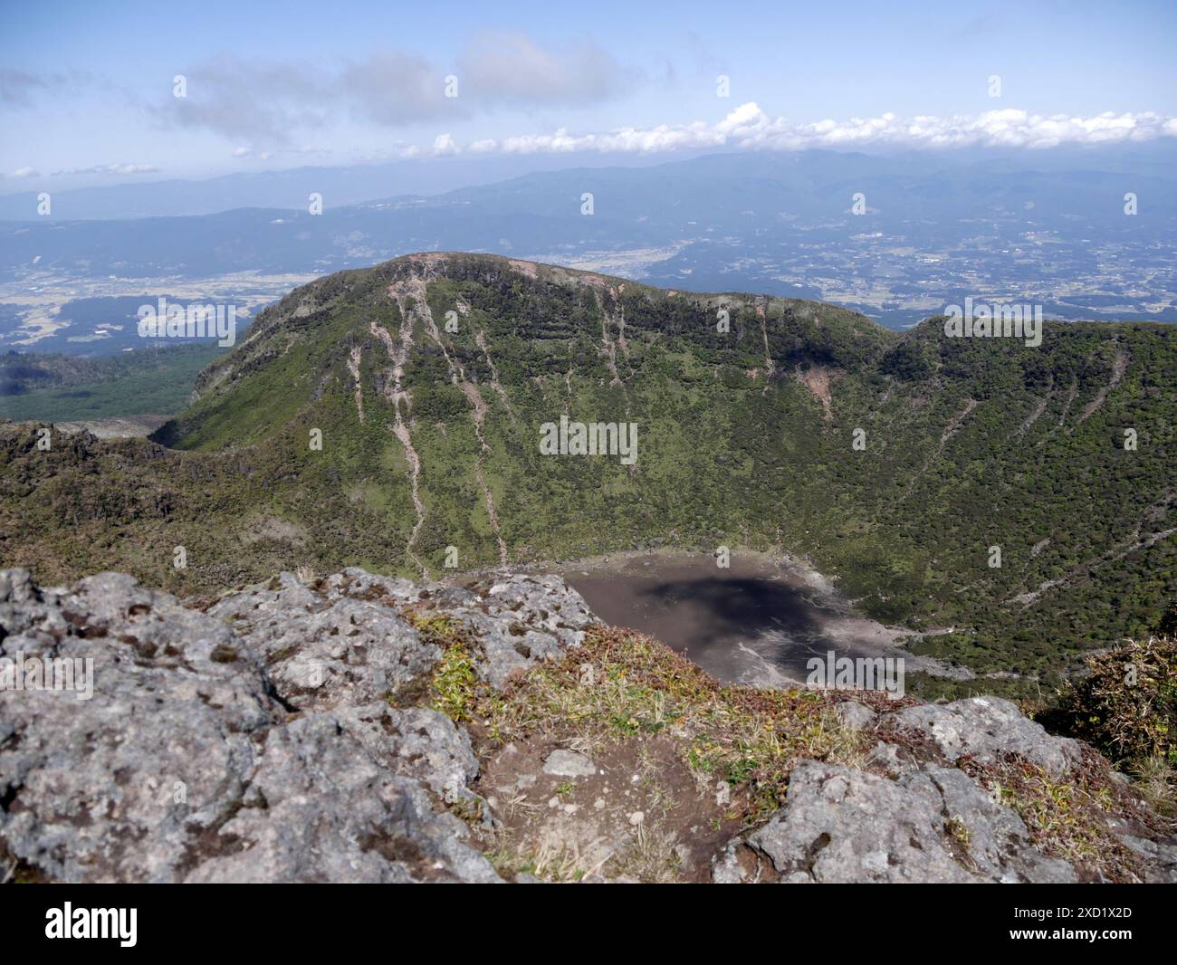 Crater of karakunidake in Kirishima kinkowan park in Kyushu, japan ...