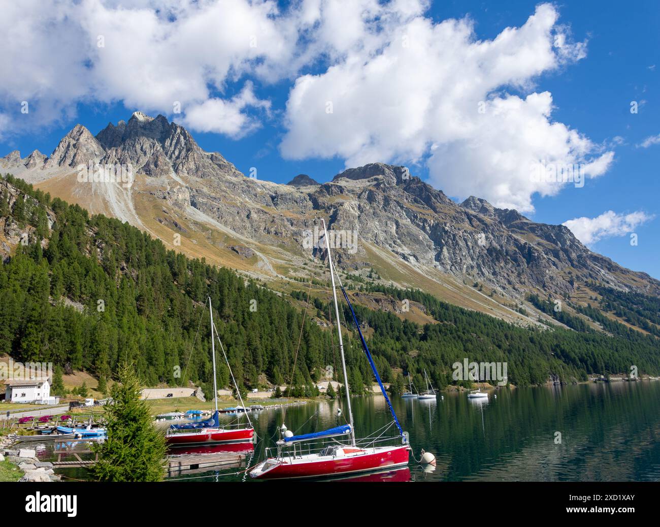 Lake Sils marina Stock Photo - Alamy