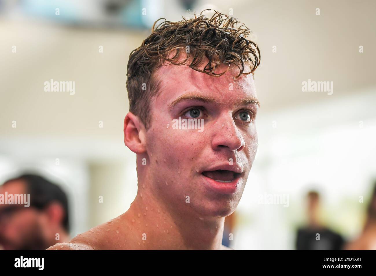 Chartres, France. 19th June, 2024. Leon MARCHAND of France during the ...