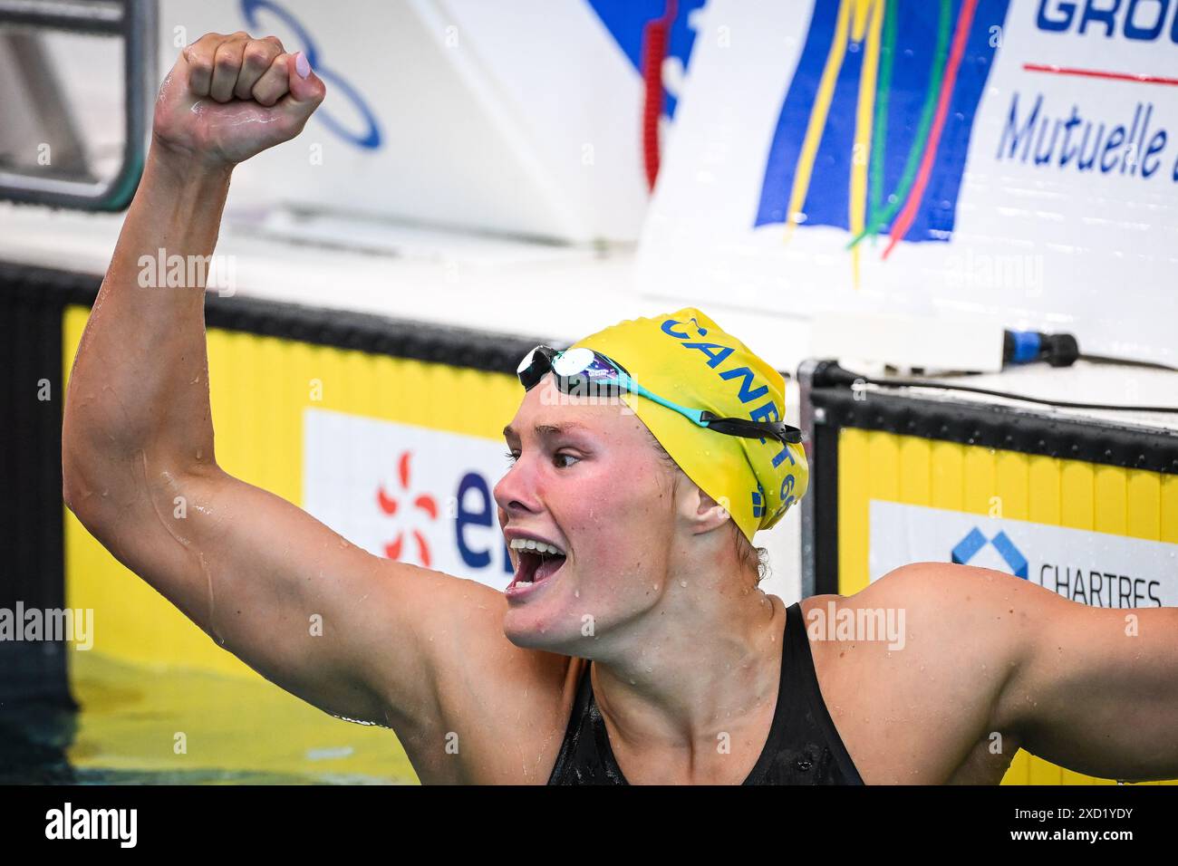 Chartres, France, France. 19th June, 2024. Pauline MAHIEU of France ...