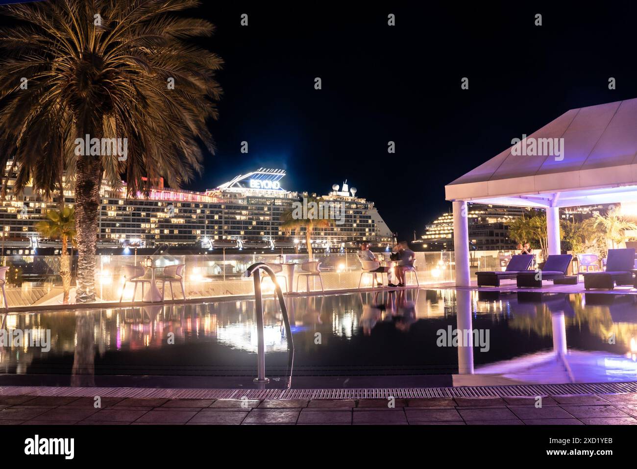 Oranjestad, Aruba - May 21, 2024: Evening view from the city of ...
