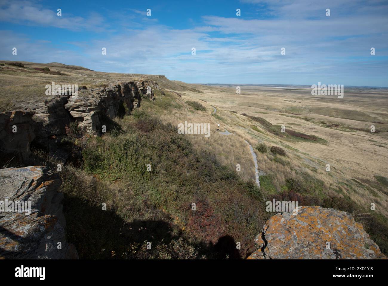 Head-Smashed-In Buffalo Jump is a World Heritage Site in Alberta in ...