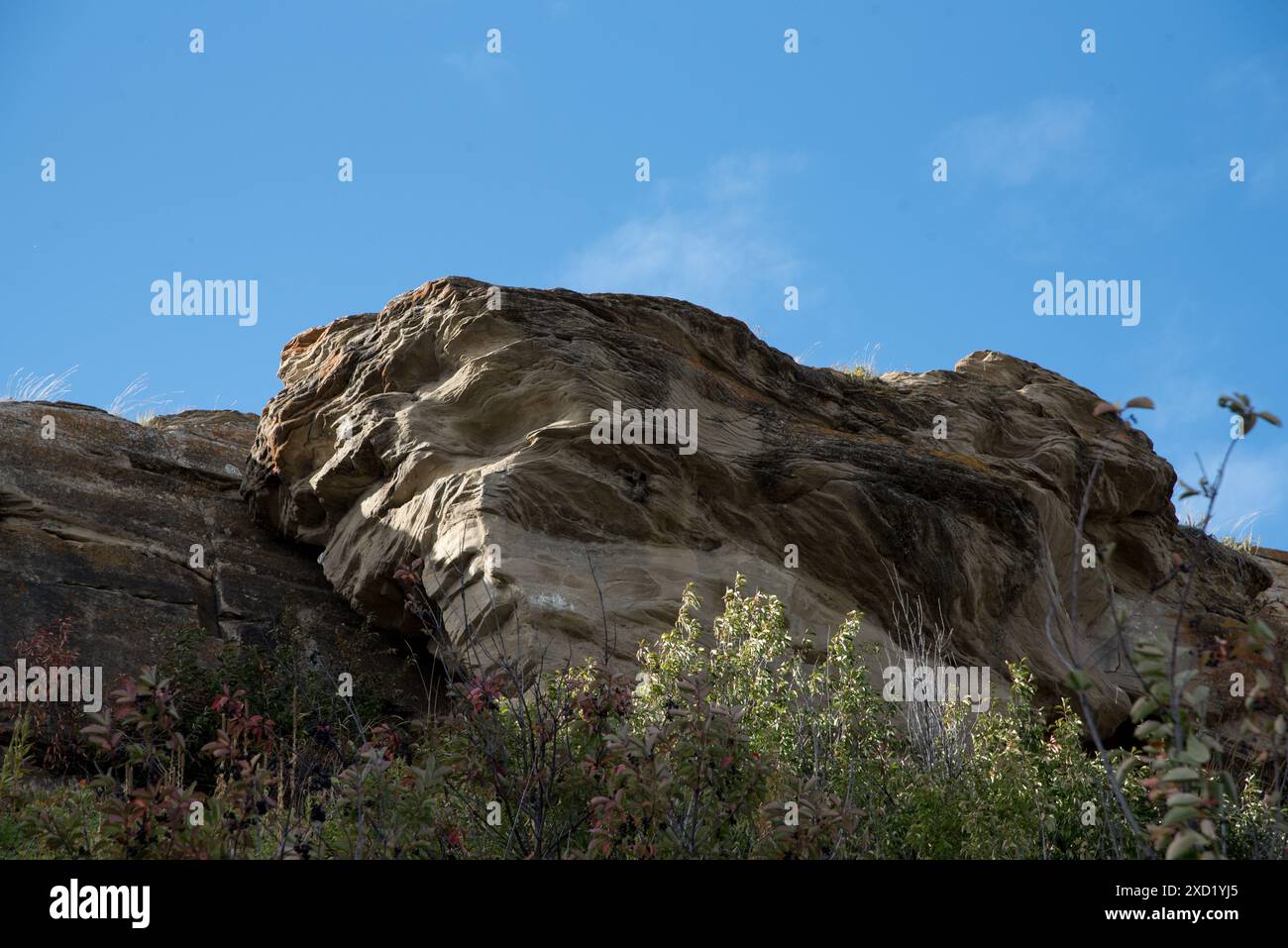Head-Smashed-In Buffalo Jump is a World Heritage Site in Alberta in ...