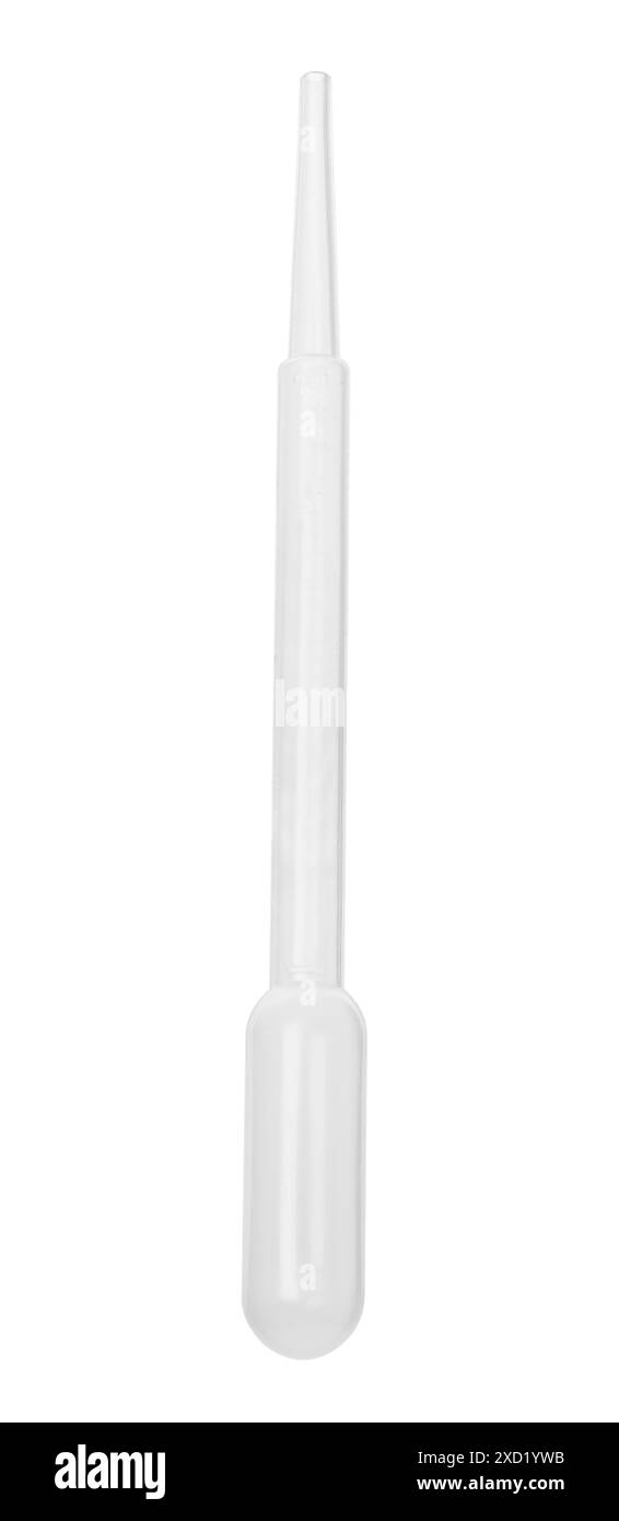One clean transfer pipette isolated on white Stock Photo - Alamy