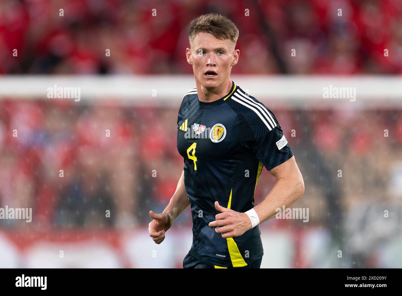 COLOGNE, GERMANY - JUNE 19: Scott McTominay of Scotland looks on during ...