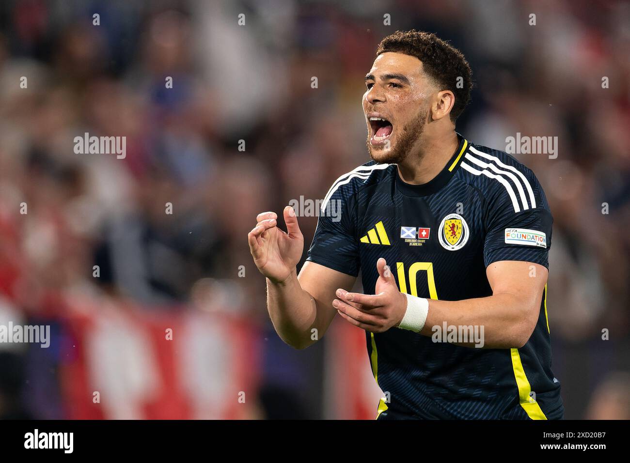 COLOGNE, GERMANY - JUNE 19: Che Adams of Scotland reacts during the ...