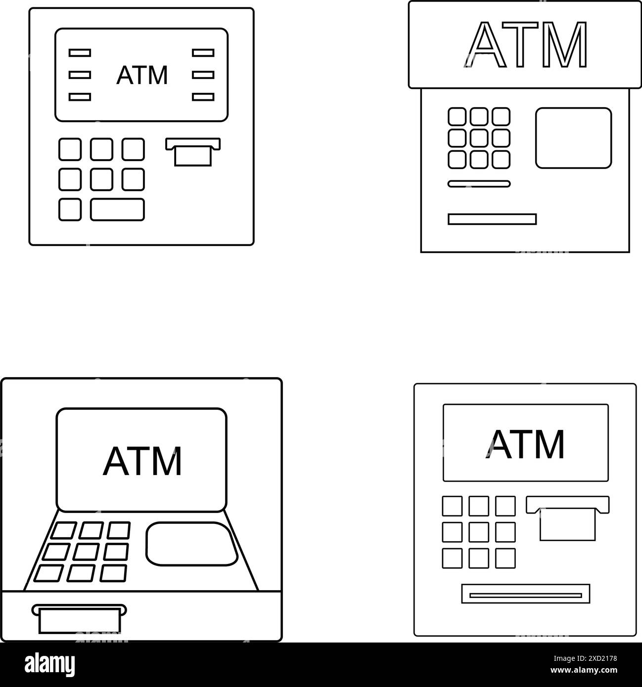 Atm Machine Icon Automated Teller Machine Illustration Design Stock Vector Image And Art Alamy