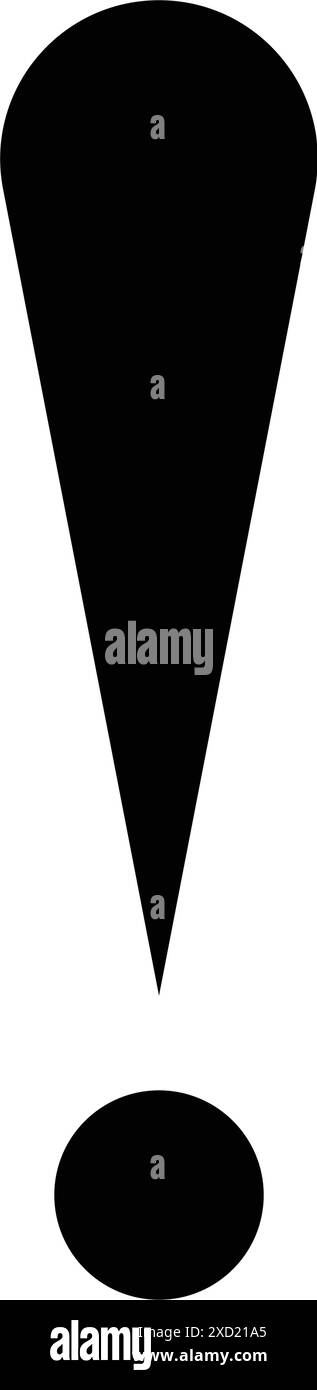 exclamation mark icon, command sign, warning sign illustration design ...