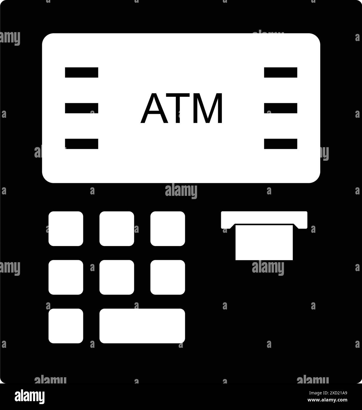 Atm Machine Icon Automated Teller Machine Illustration Design Stock Vector Image And Art Alamy