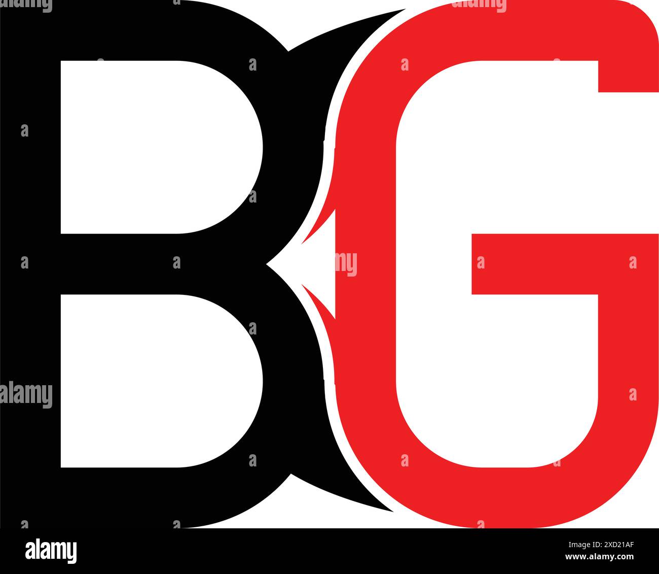 letter BG logo, alphabet logo letters B and G illustration design Stock ...