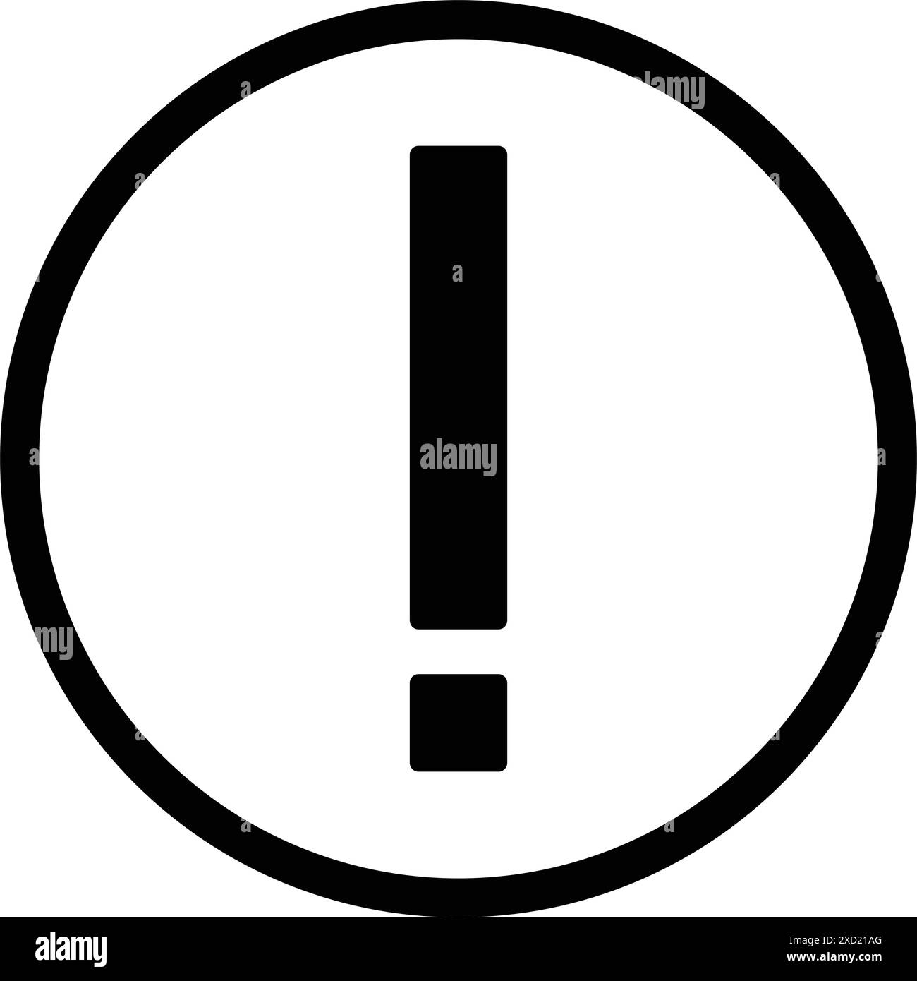 exclamation mark icon, command sign, warning sign illustration design ...