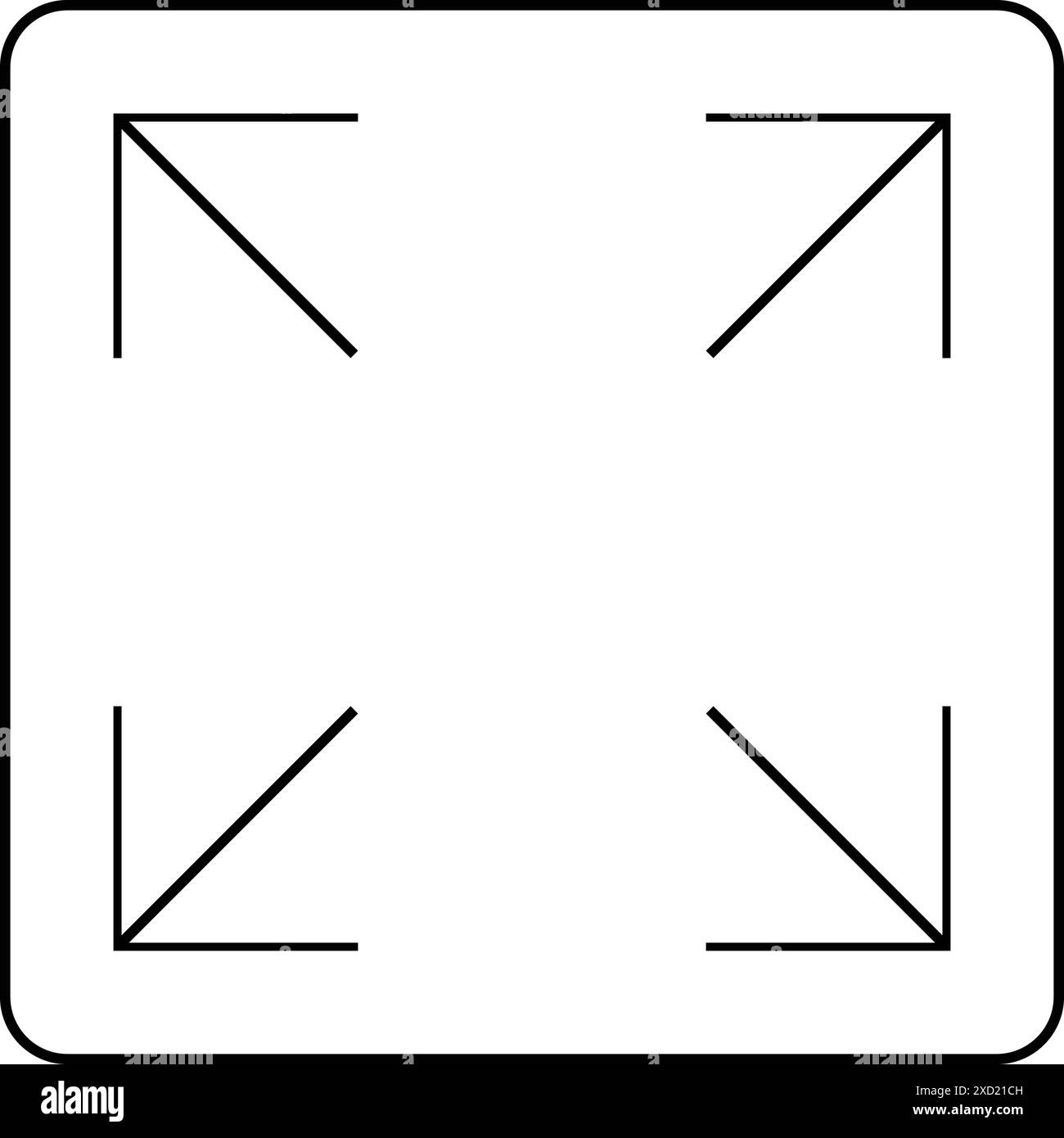 maximize icon, enlarges the image to full screen illustration design ...