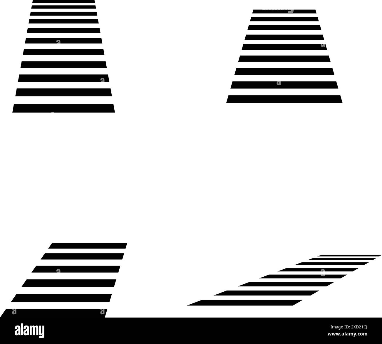 road crossing icon, signs where people cross the road illustration ...