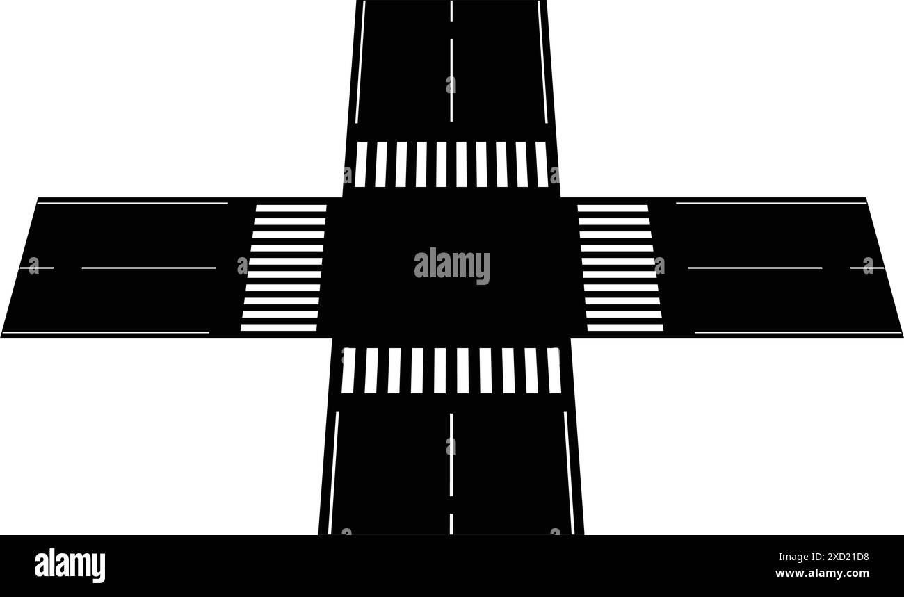 road crossing icon, signs where people cross the road illustration ...