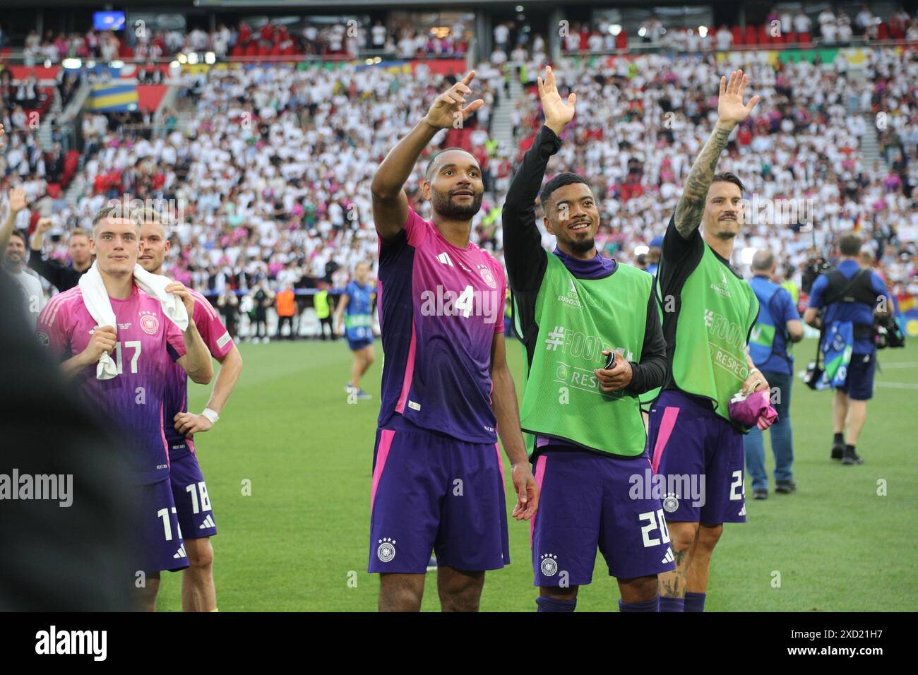 Stuttgart, Germany. 19th June, 2024. Jonathan Tah (Germany)Benjamin ...
