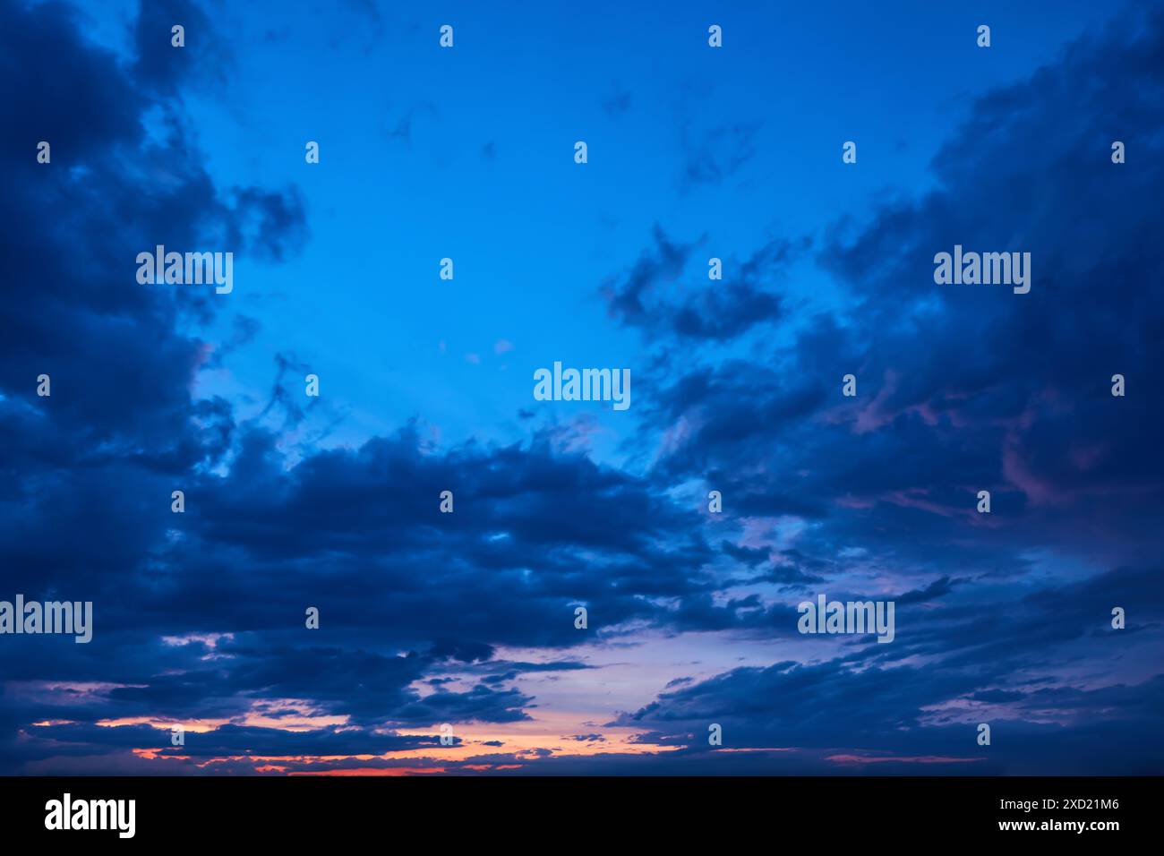Panorama of daytime sky with clouds. sunset Sky background, daylight ...