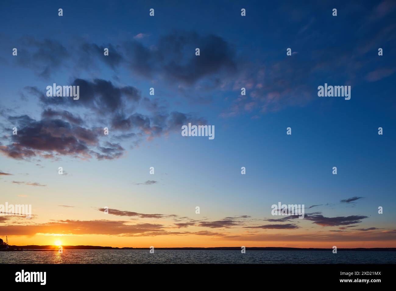Panorama of daytime sky with clouds. sunset Sky background, daylight ...