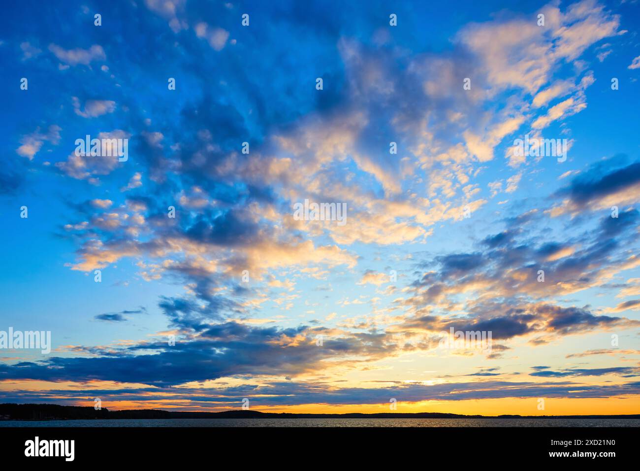 Panorama of daytime sky with clouds. sunset Sky background, daylight ...