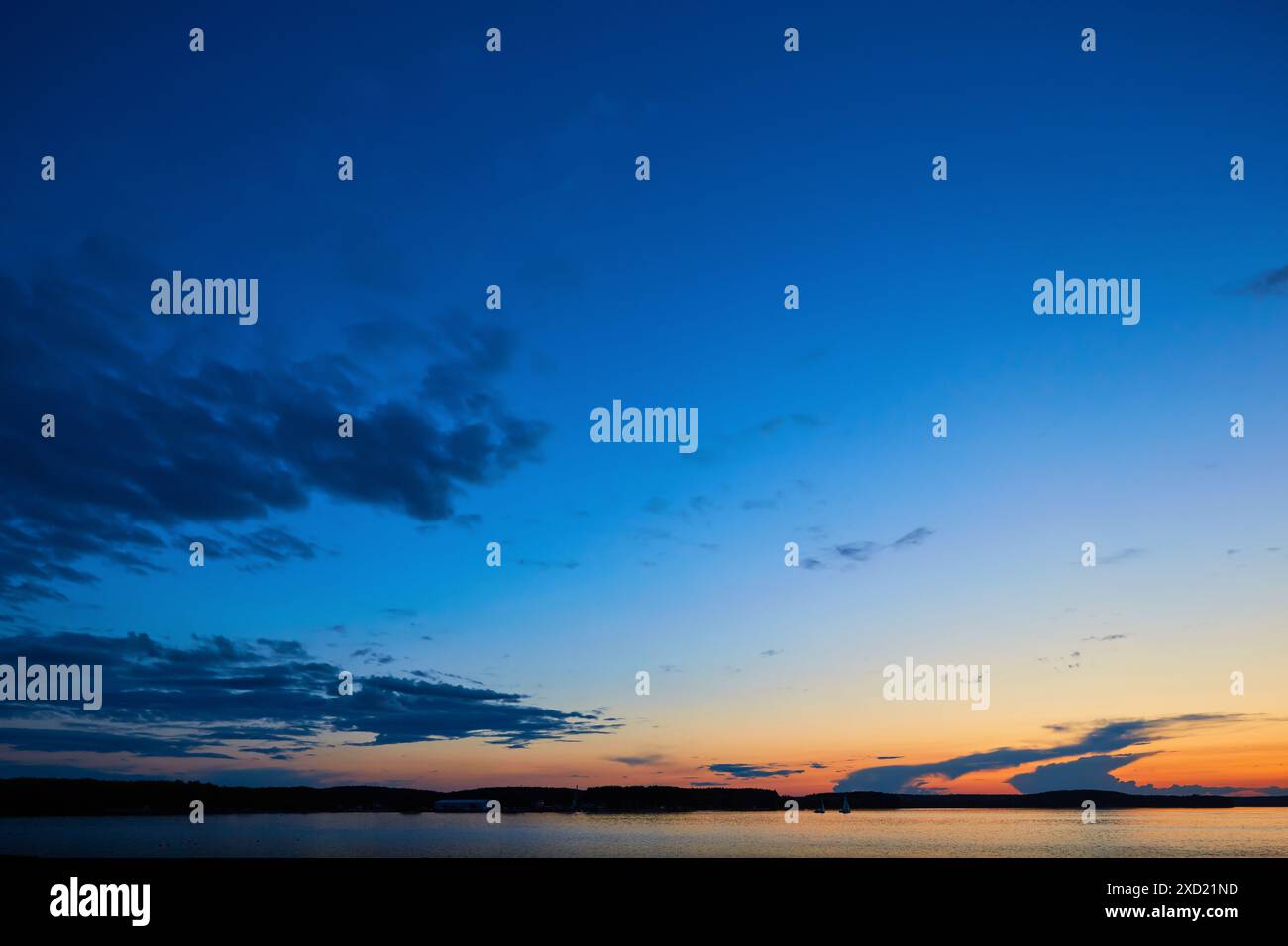 Panorama of daytime sky with clouds. sunset Sky background, daylight ...