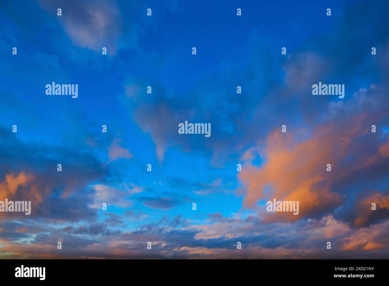 Panorama of daytime sky with clouds. sunset Sky background, daylight ...