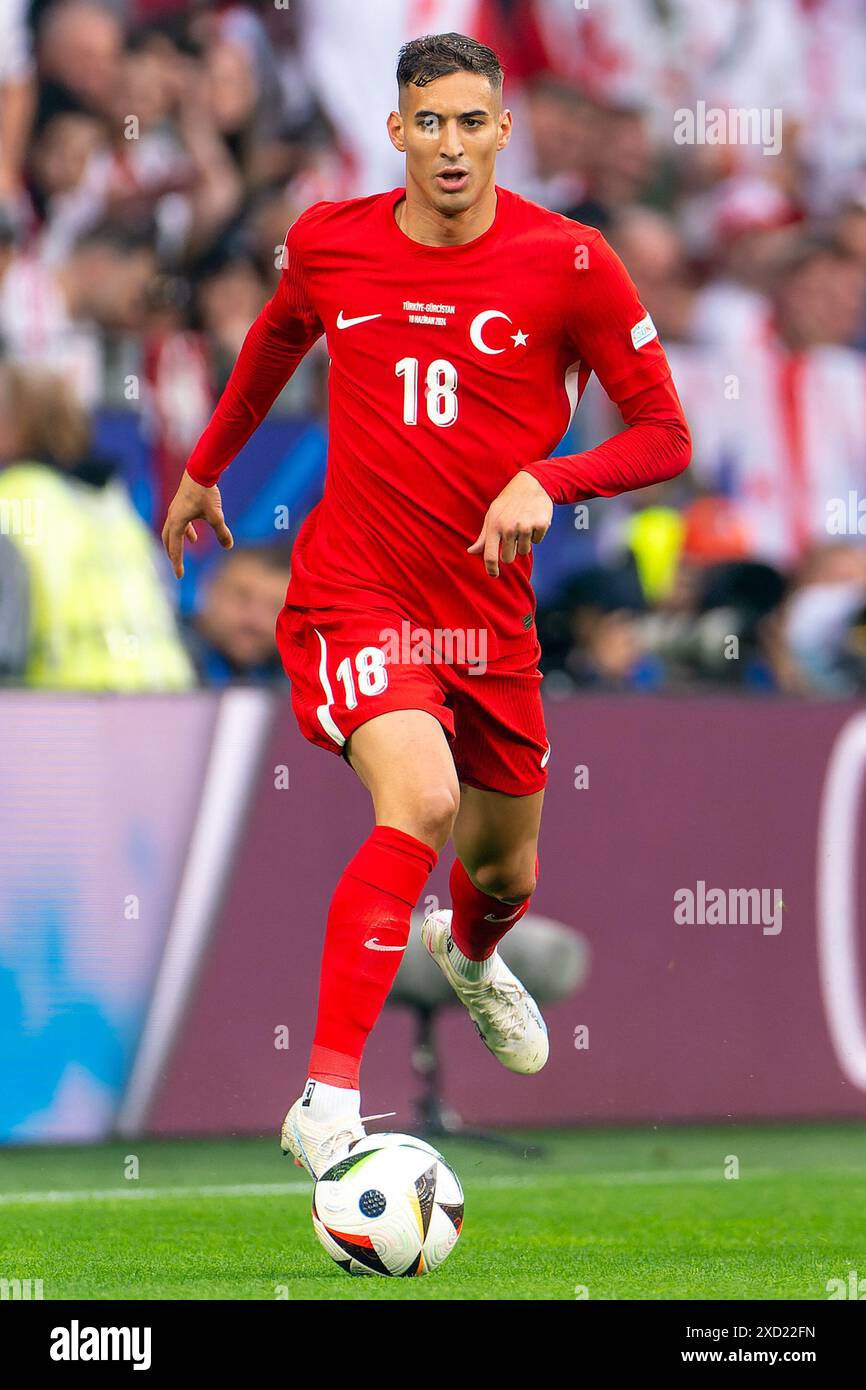 DORTMUND, GERMANY - JUNE 18: Mert Muldur of Turkiye runs with the ball ...