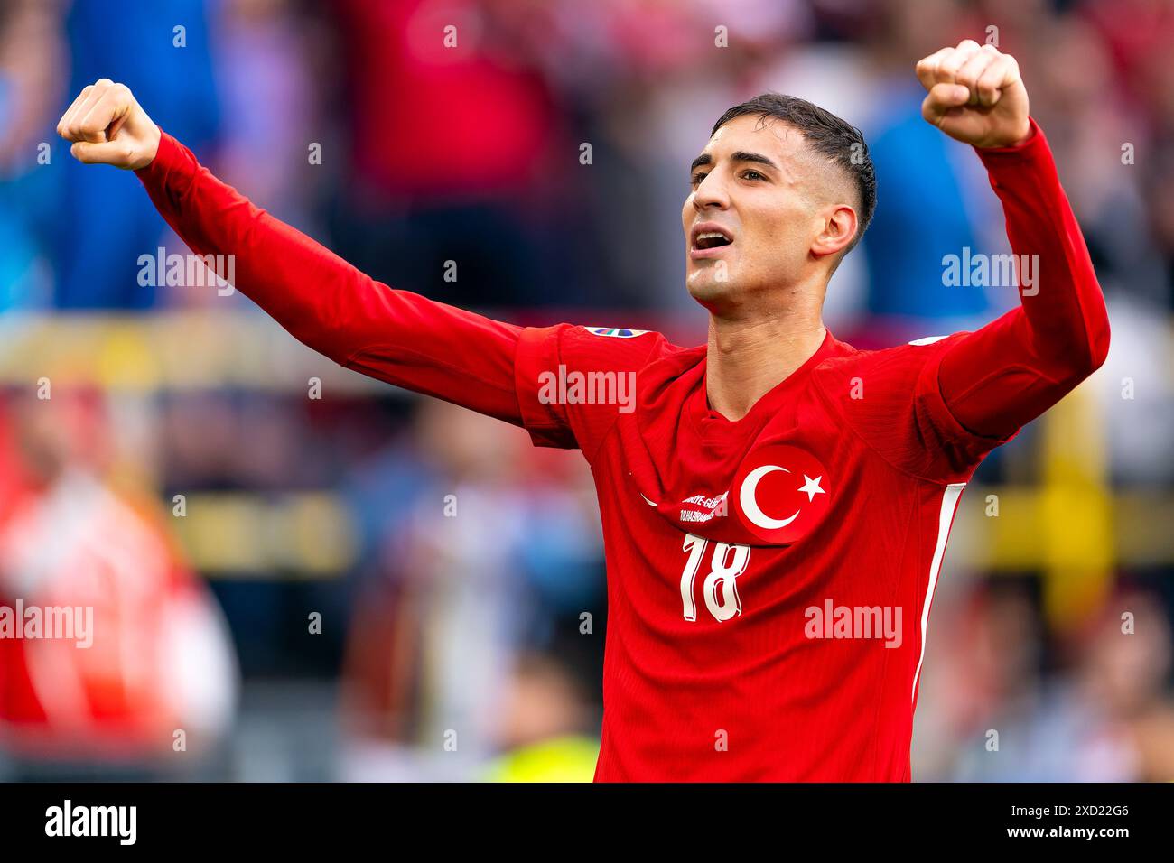 DORTMUND, GERMANY - JUNE 18: Mert Muldur of Turkiye celebrates after ...