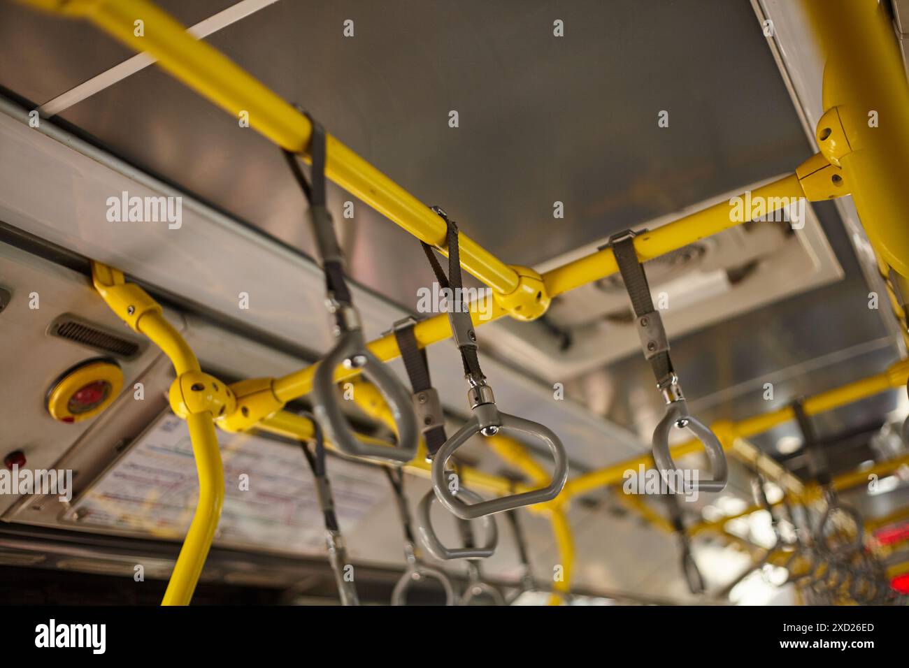 handgrip passenger pull hand on mass rapid transportation Stock Photo ...