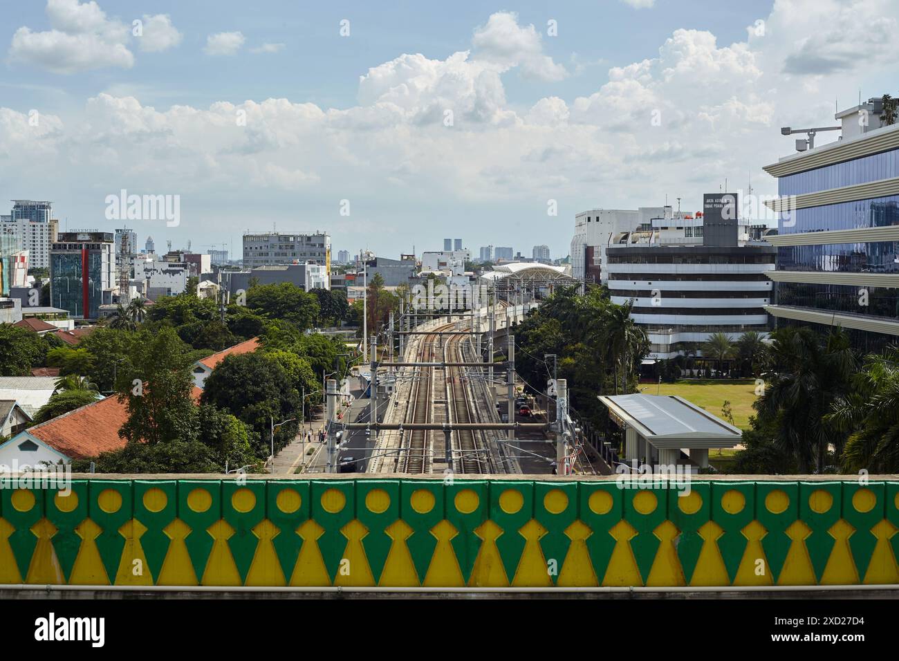 Aerial view jakarta city mrt hi-res stock photography and images - Alamy