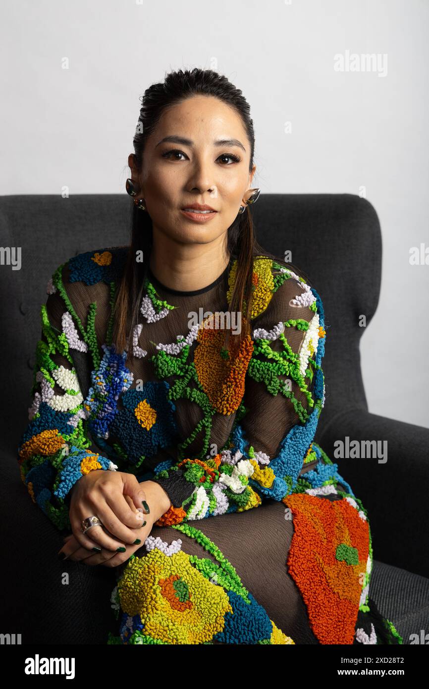 London, UK. 19th June, 2024. Jing Lusi attends a photo shoot at the ...