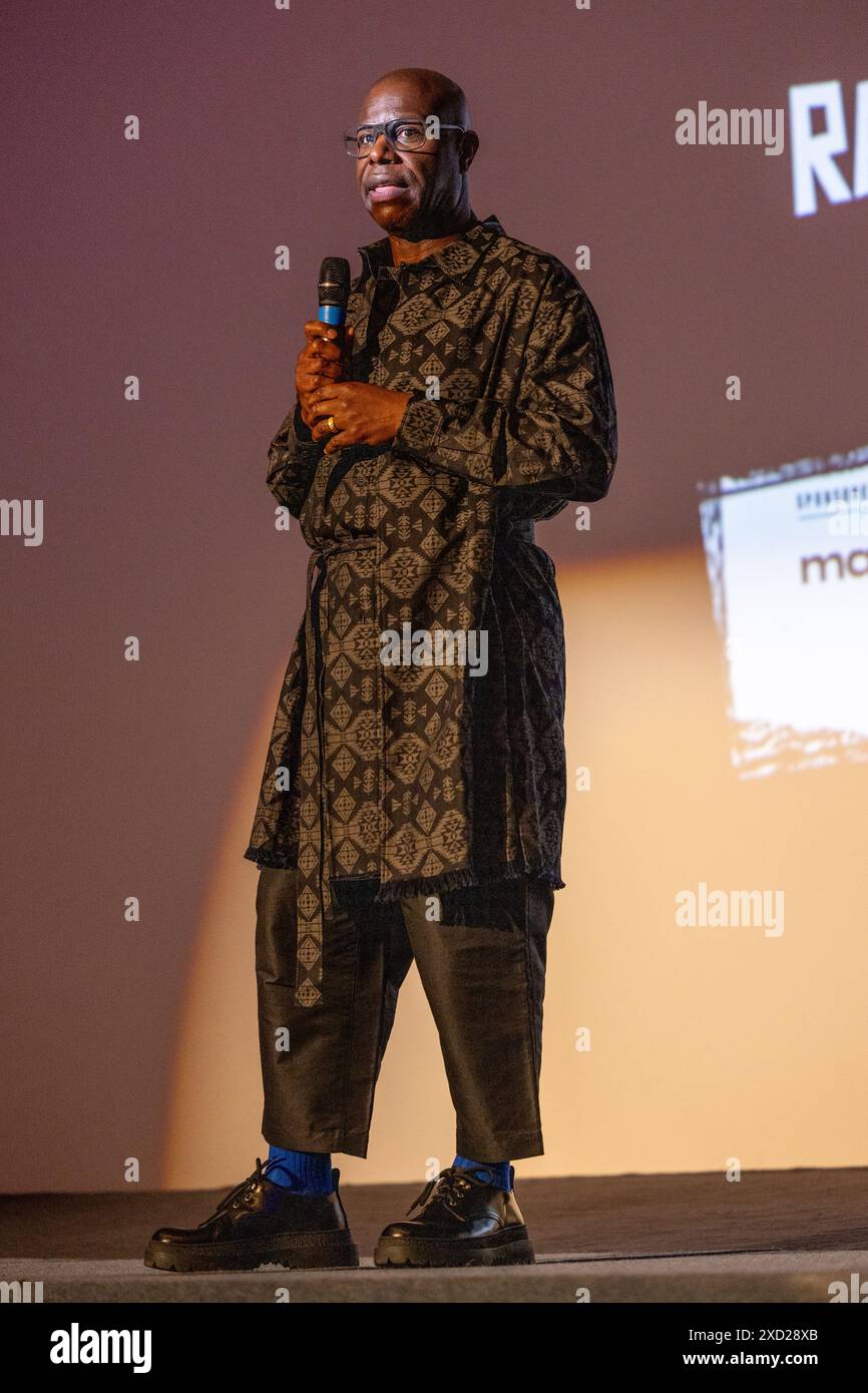 London, UK. 19th June, 2024. Steve McQueen on stage at the 2024 ...