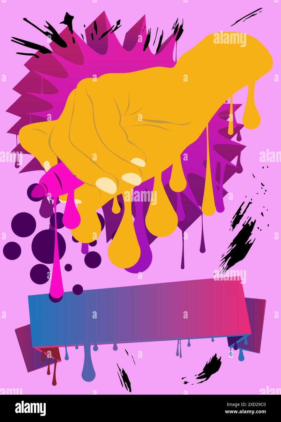 Hand writing with Felt Tip Pen, graffiti style with speech bubble ...