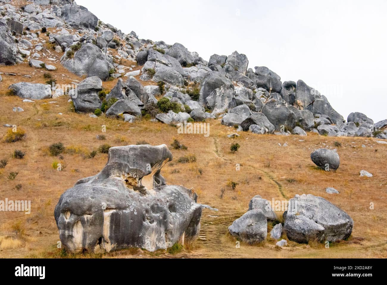 Castle Hill Rocks - New Zealand Stock Photo - Alamy