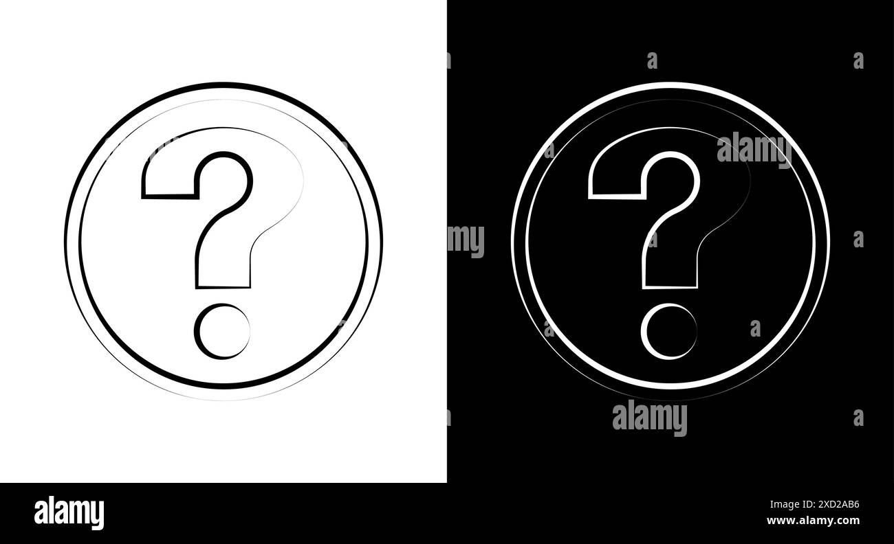 Question Mark symbol icon for web, ui, mobile apps. Question Mark icon ...
