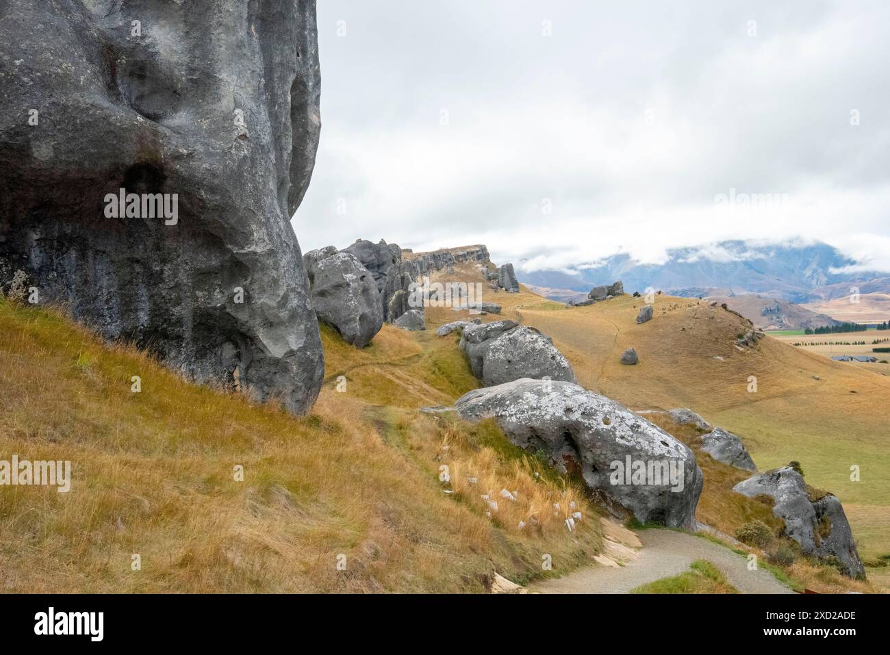 Castle Hill Rocks - New Zealand Stock Photo - Alamy
