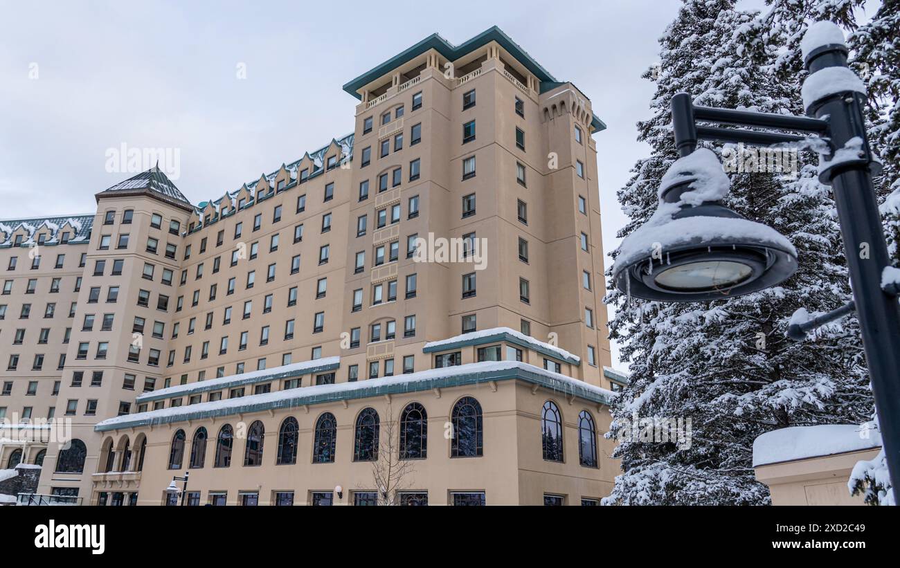 Lake Louise, Alberta, Canada - Winter season in the beautiful tourism ...