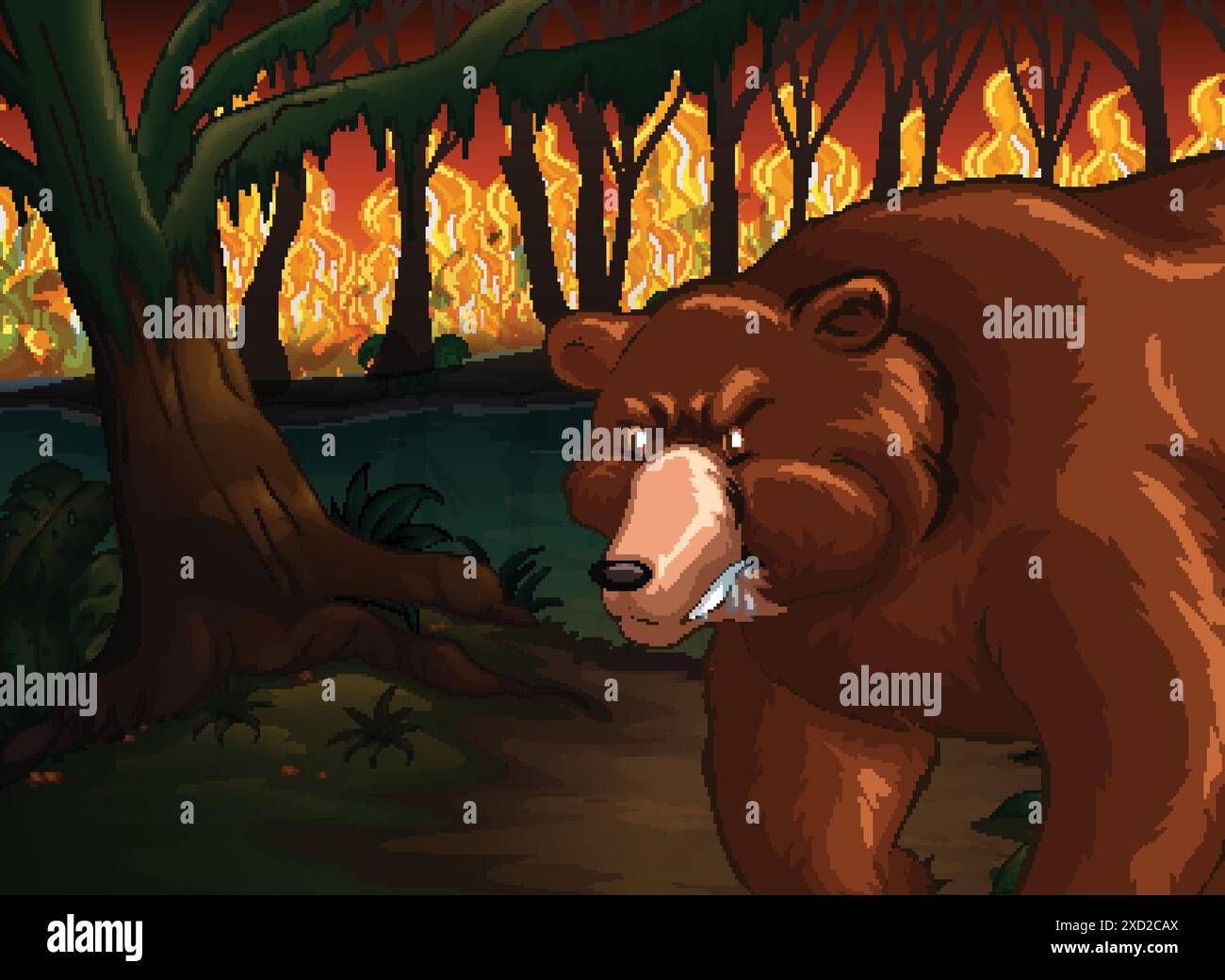 Threat to survival Stock Vector Images - Alamy