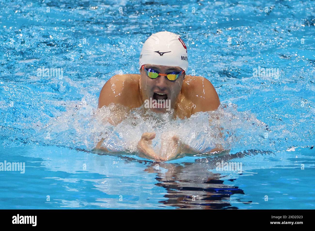 June 19, 2024, Indianapolis, Indiana, USA: Josh Matheny swimming in the ...