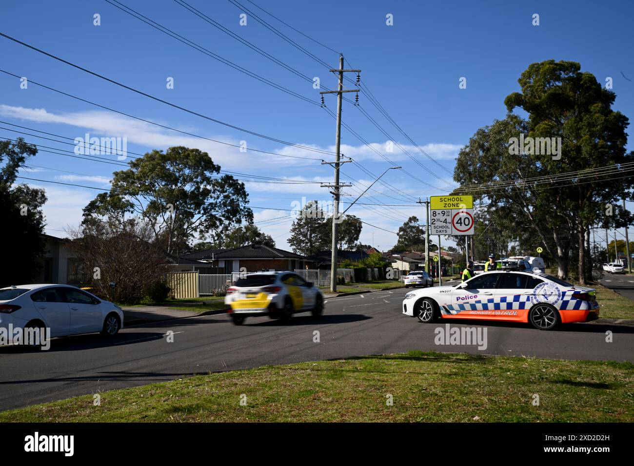 Sydney, Australia. 20th June, 2024. Police are seen at the scene of a ...