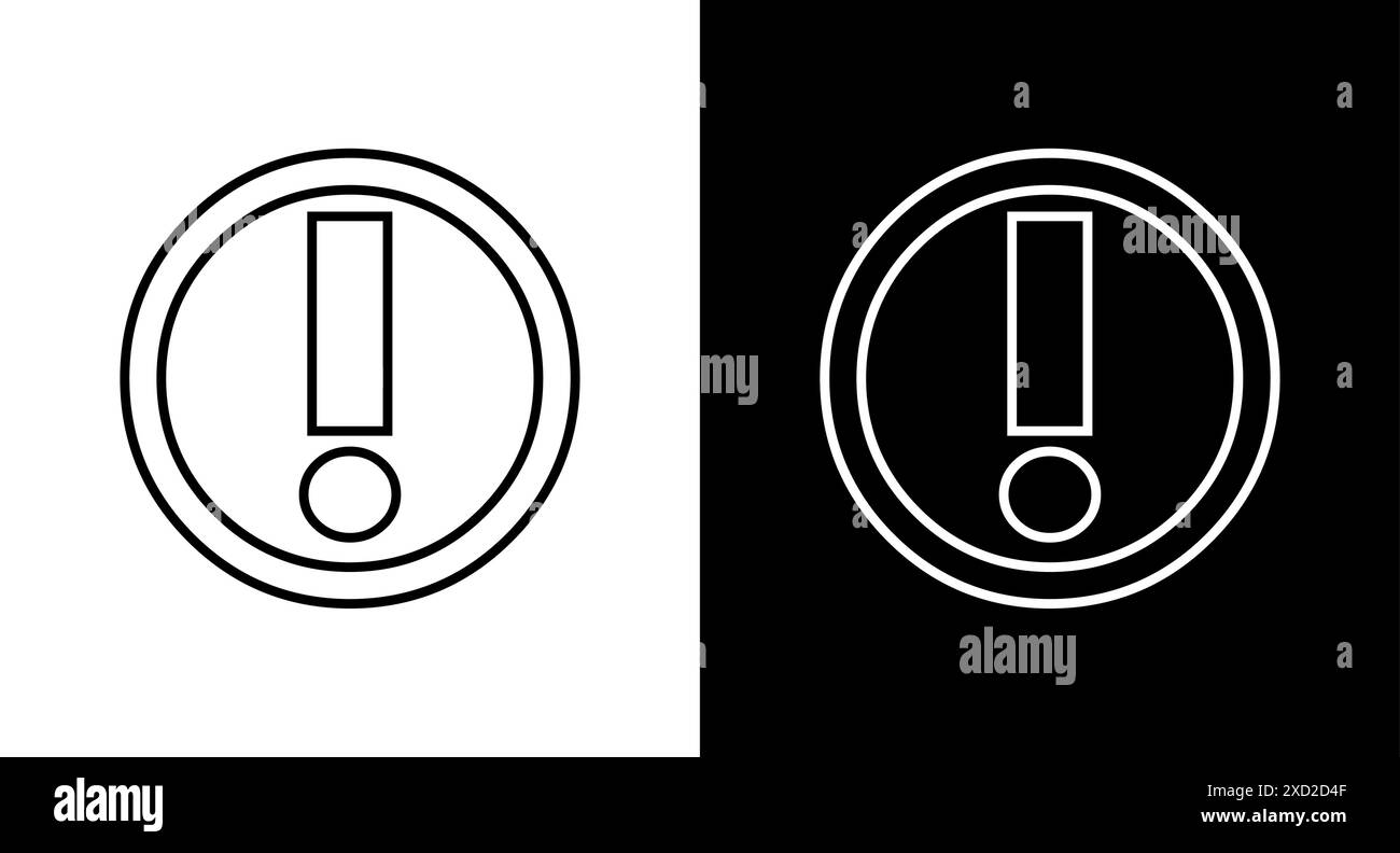 Exclamation Mark Symbol Icon For Web Ui Mobile Apps Exclamation Mark Icon Sign Symbol Stock