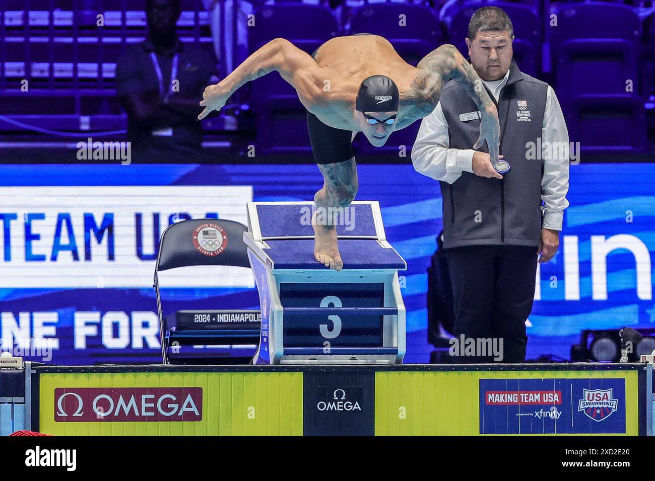 Indianapolis, Indiana, USA. 19th June, 2024. CAELEB DRESSEL (Gator Swim ...