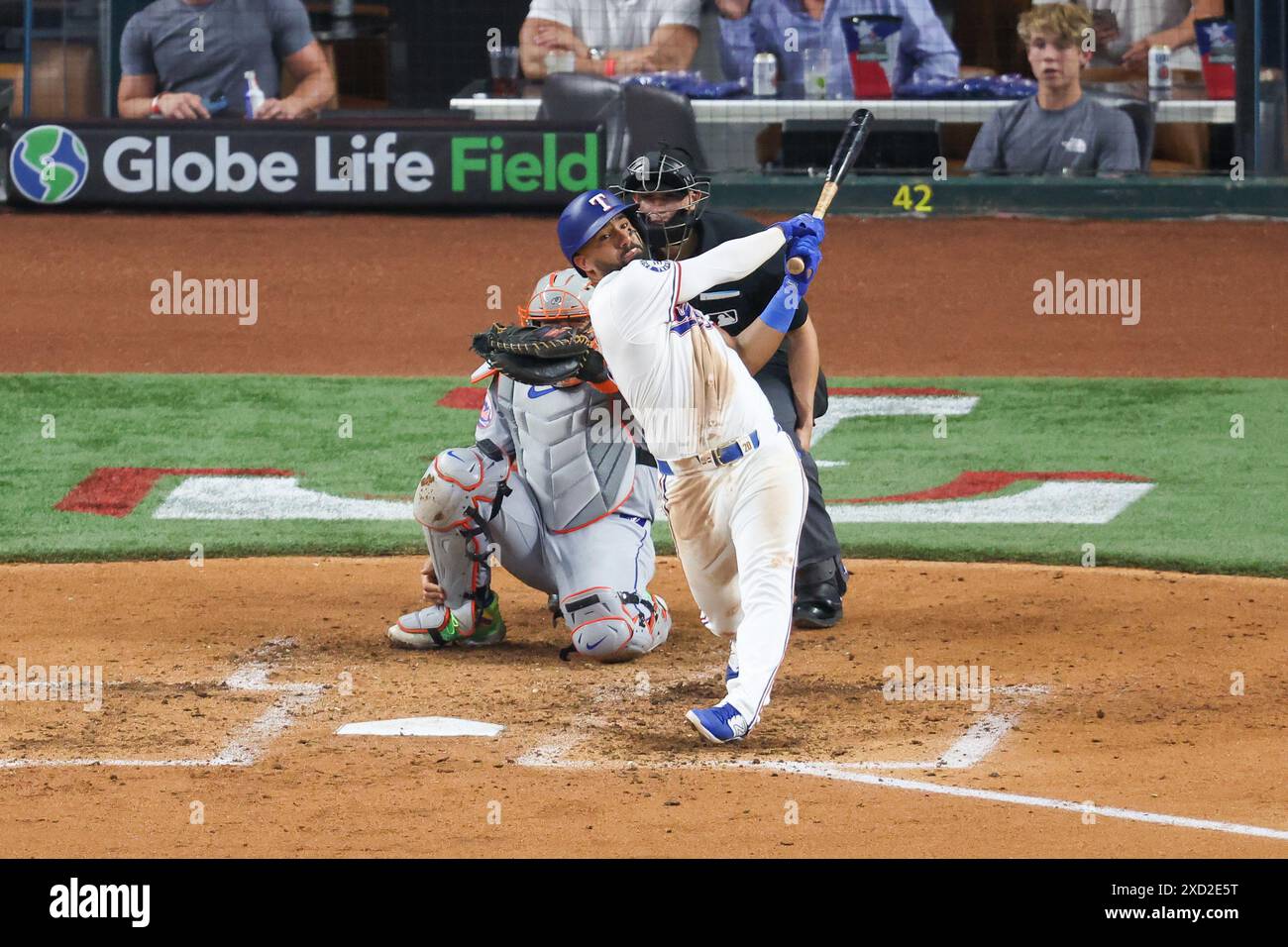 Arlington, Texas, USA. 19th June, 2024. Texas Rangers third baseman ...