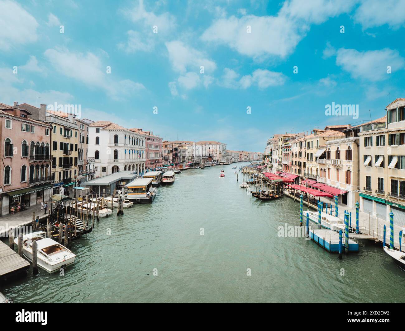 Venice, Italy - June 20th 2021 Scenic view of the grand canal in venice ...