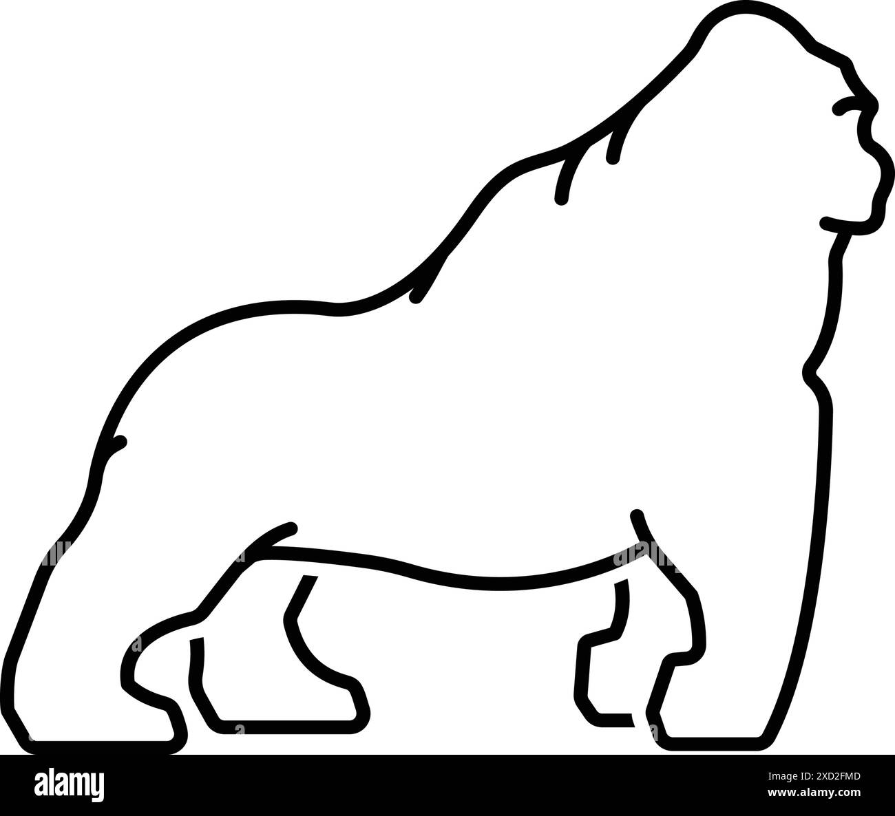 Icon for gorilla,ape Stock Vector Image & Art - Alamy