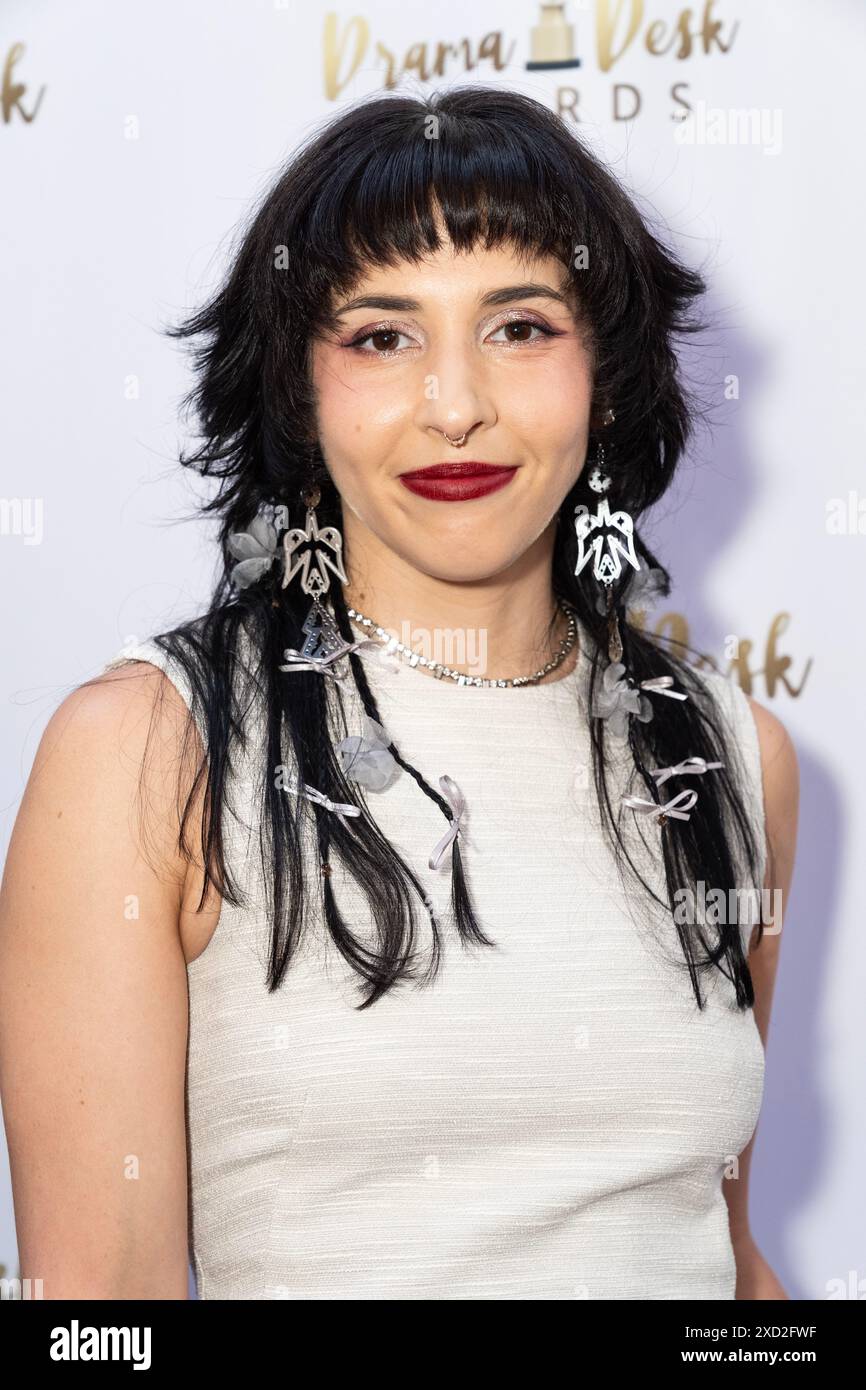 Lux Haac attends the 2024 Drama Desk Awards at NYU Skirball Center in ...