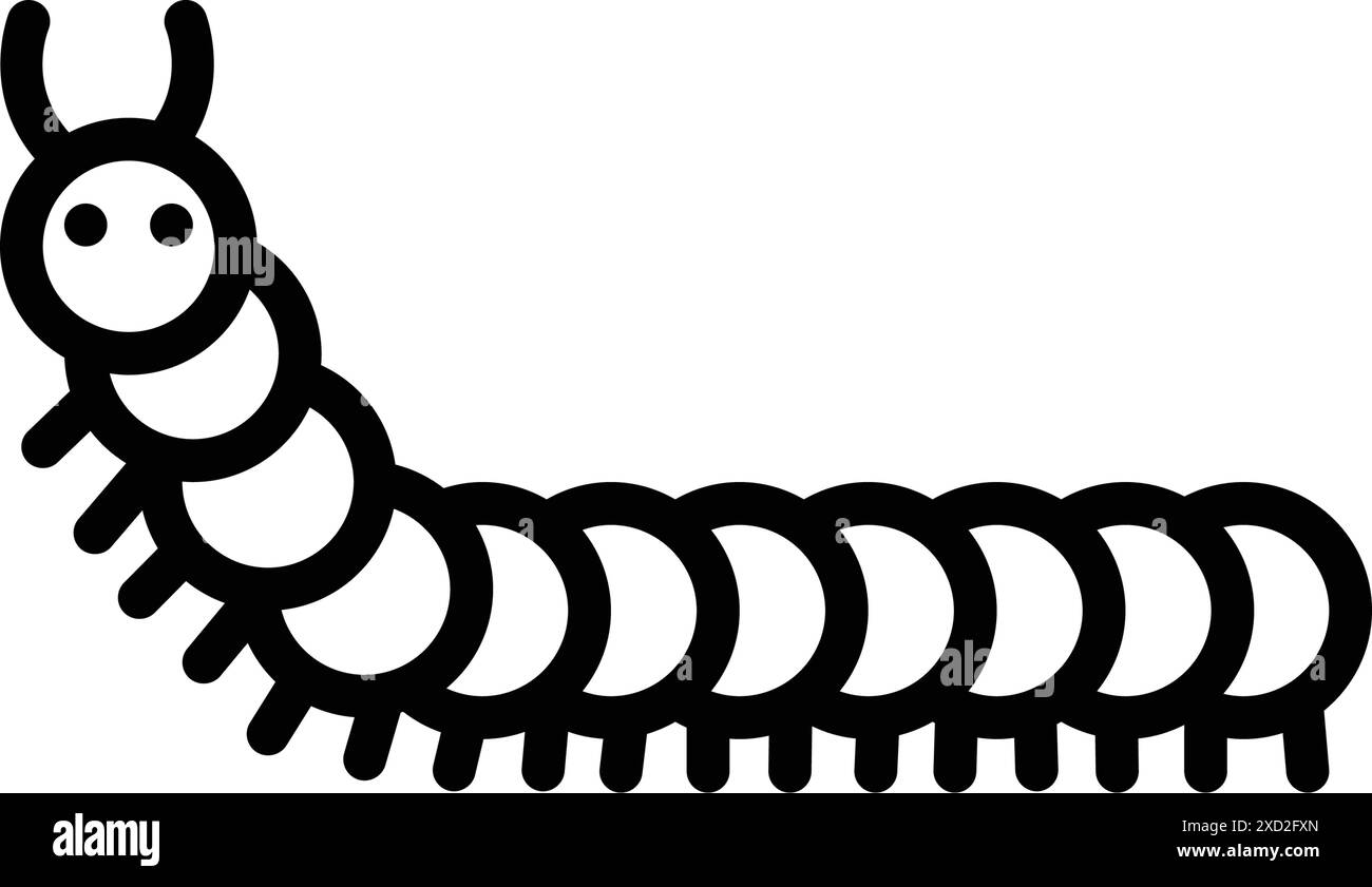 Icon for caterpillar,worm Stock Vector Image & Art - Alamy